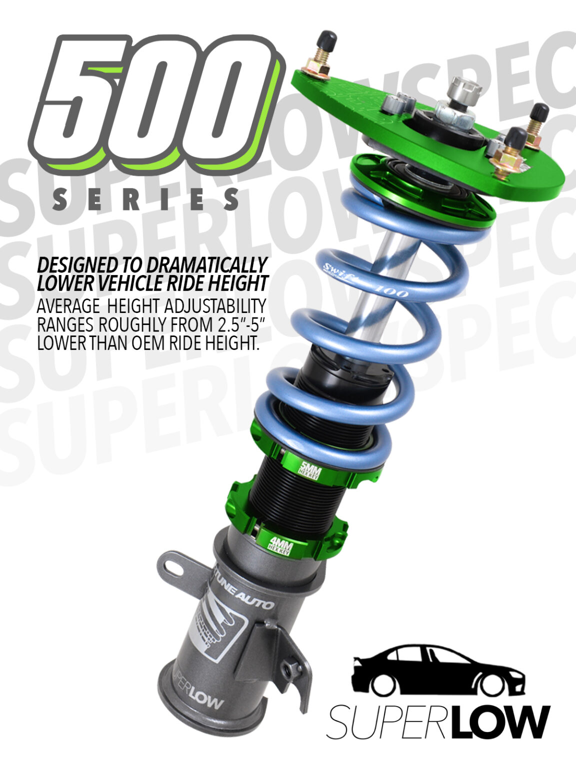 Fortune Auto 500 Coilovers - Race Proven Street Friendly Suspension
