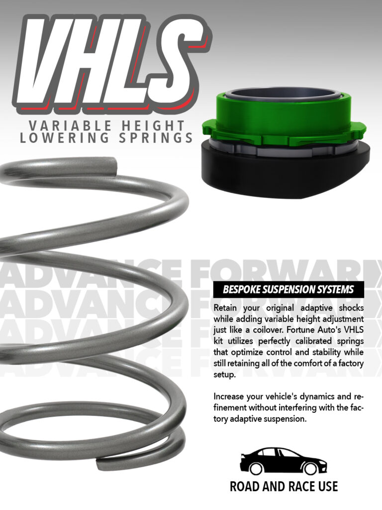 Fortune Auto VHLS - Variable Height Lowering Springs